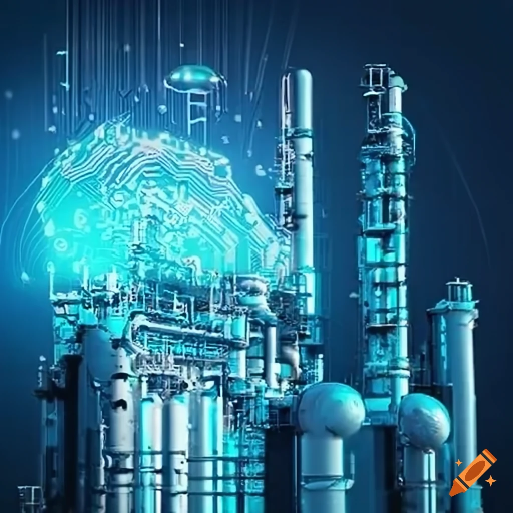 Artificial intelligence, data, real industrial chemical plants on Craiyon