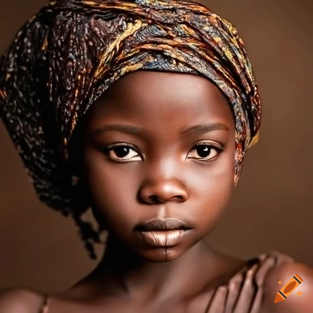 African girl on Craiyon