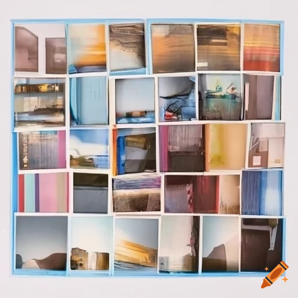 A collection of digital trading cards with various designs in landscape ...