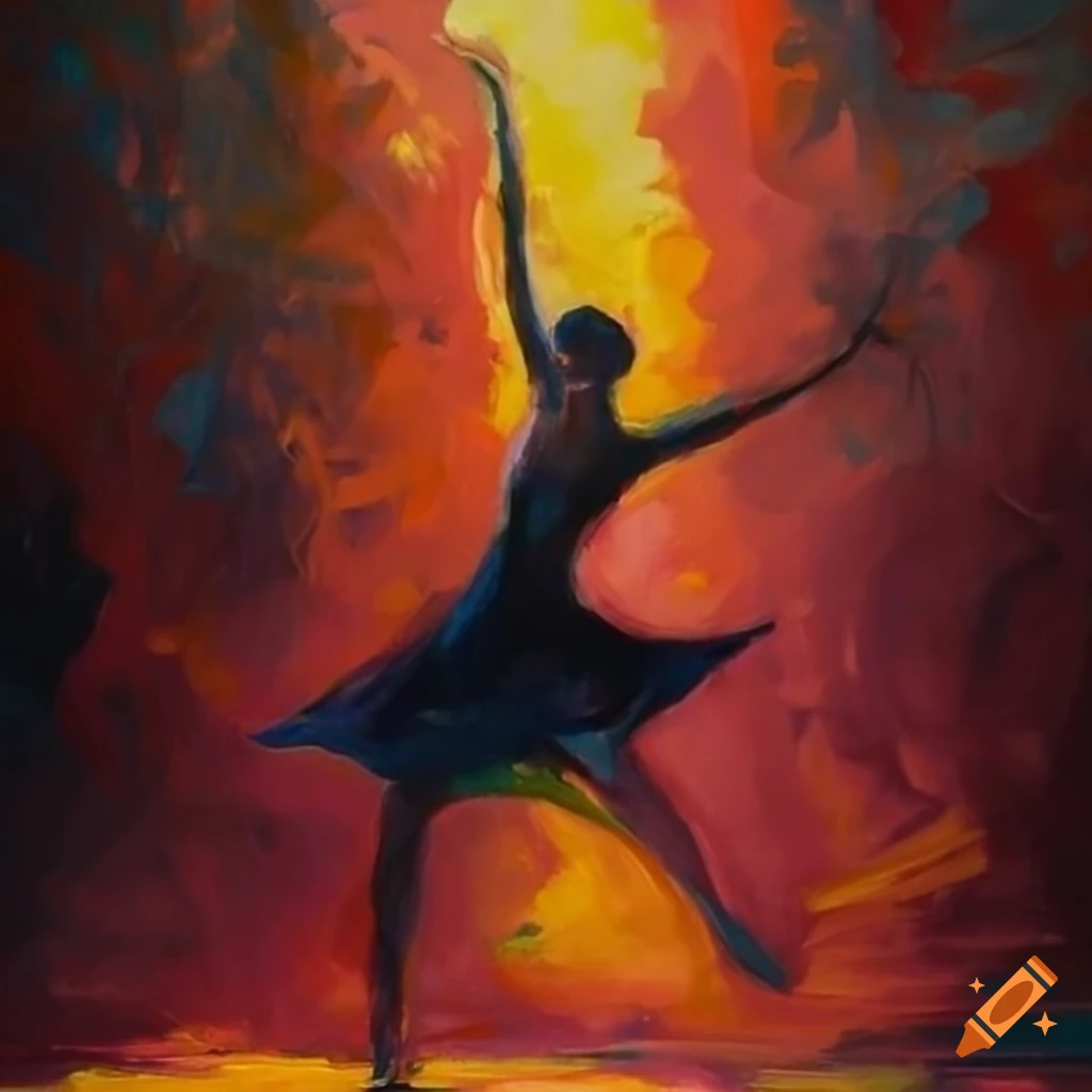 Crazed dancing, painting