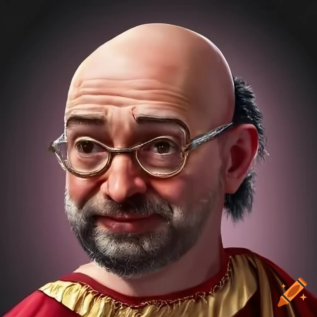 Shuli egar dressed as a roman emperor on Craiyon