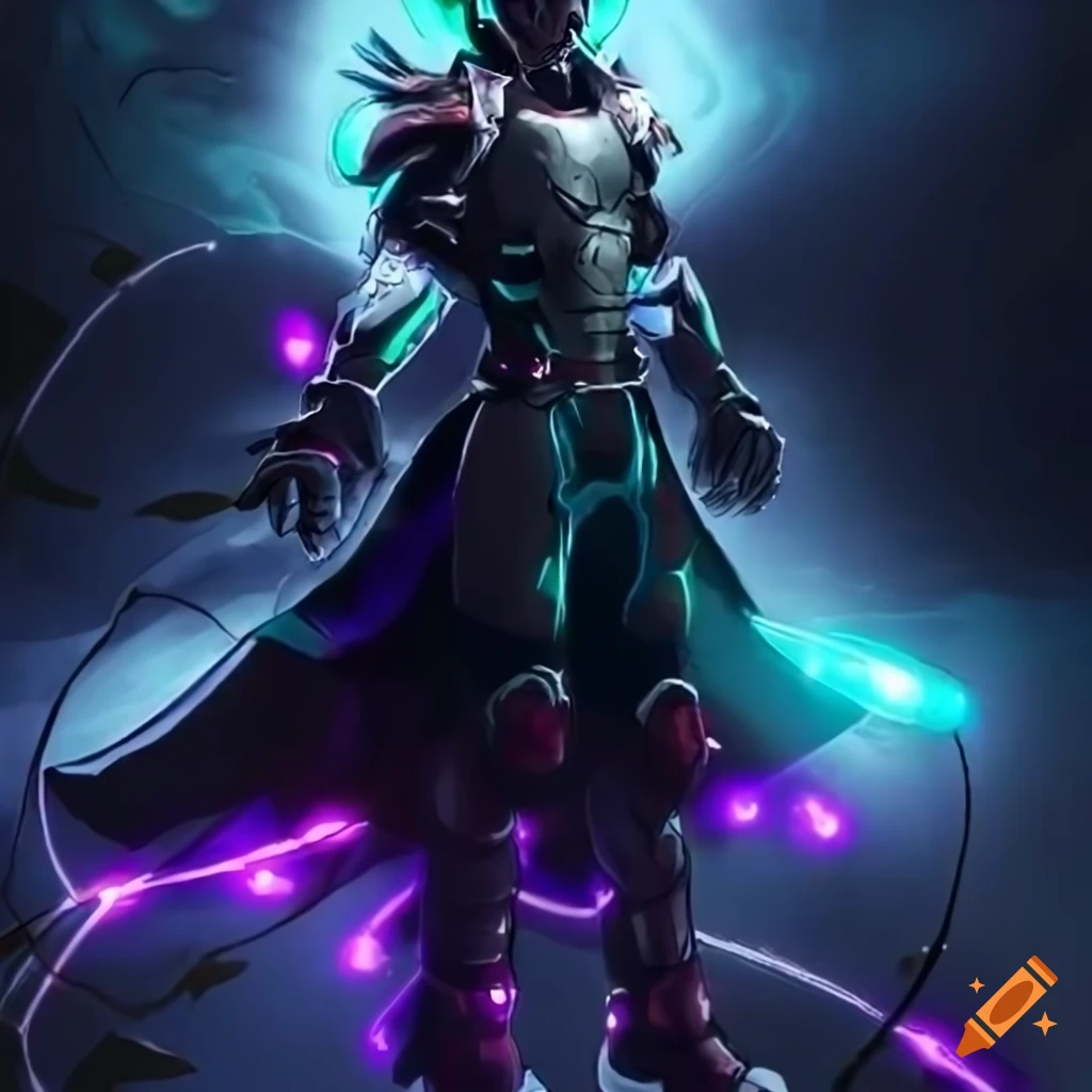 Full body portrait of a villain in the style of My Hero Academia. High ...