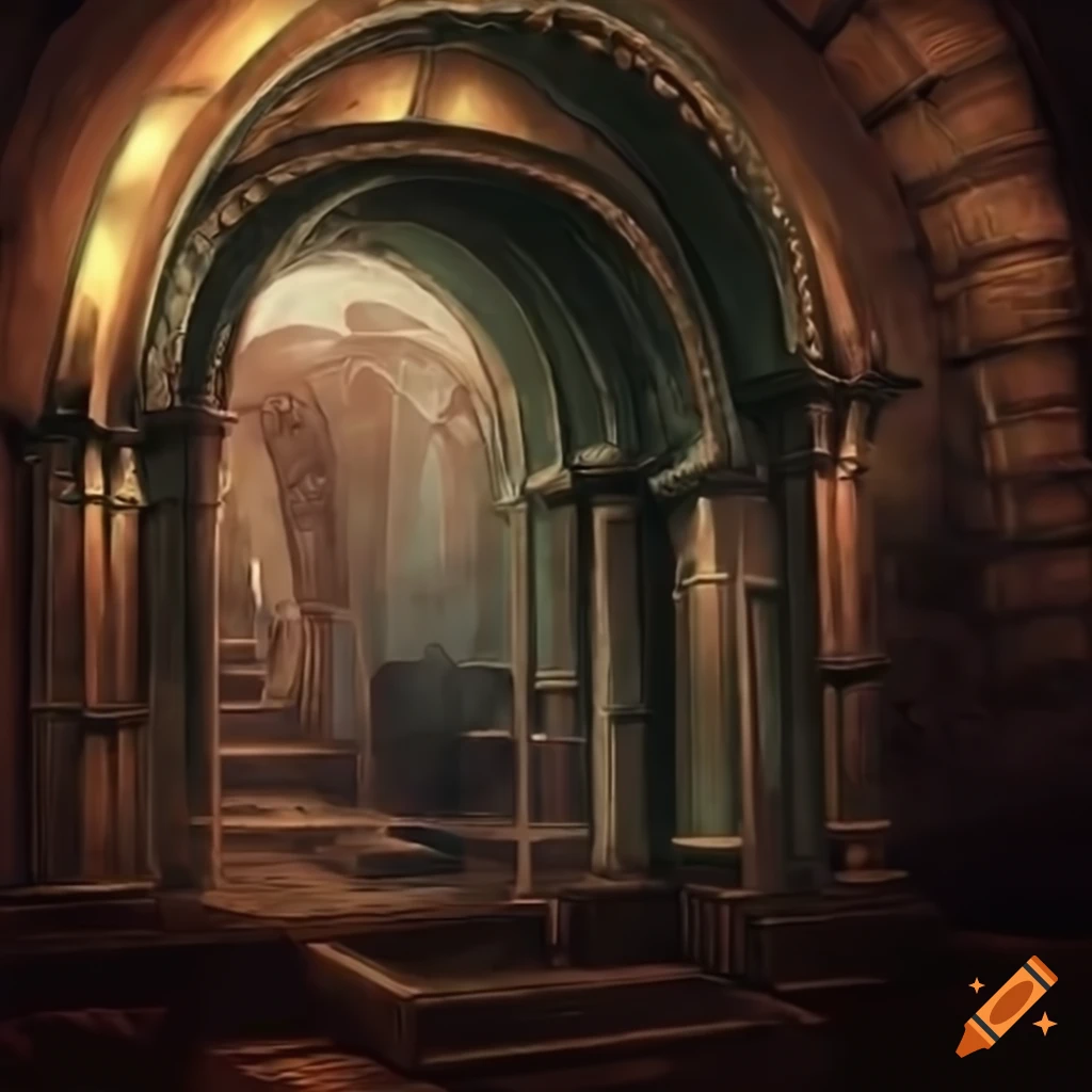 Fantasy archgate, high quality, msyterious