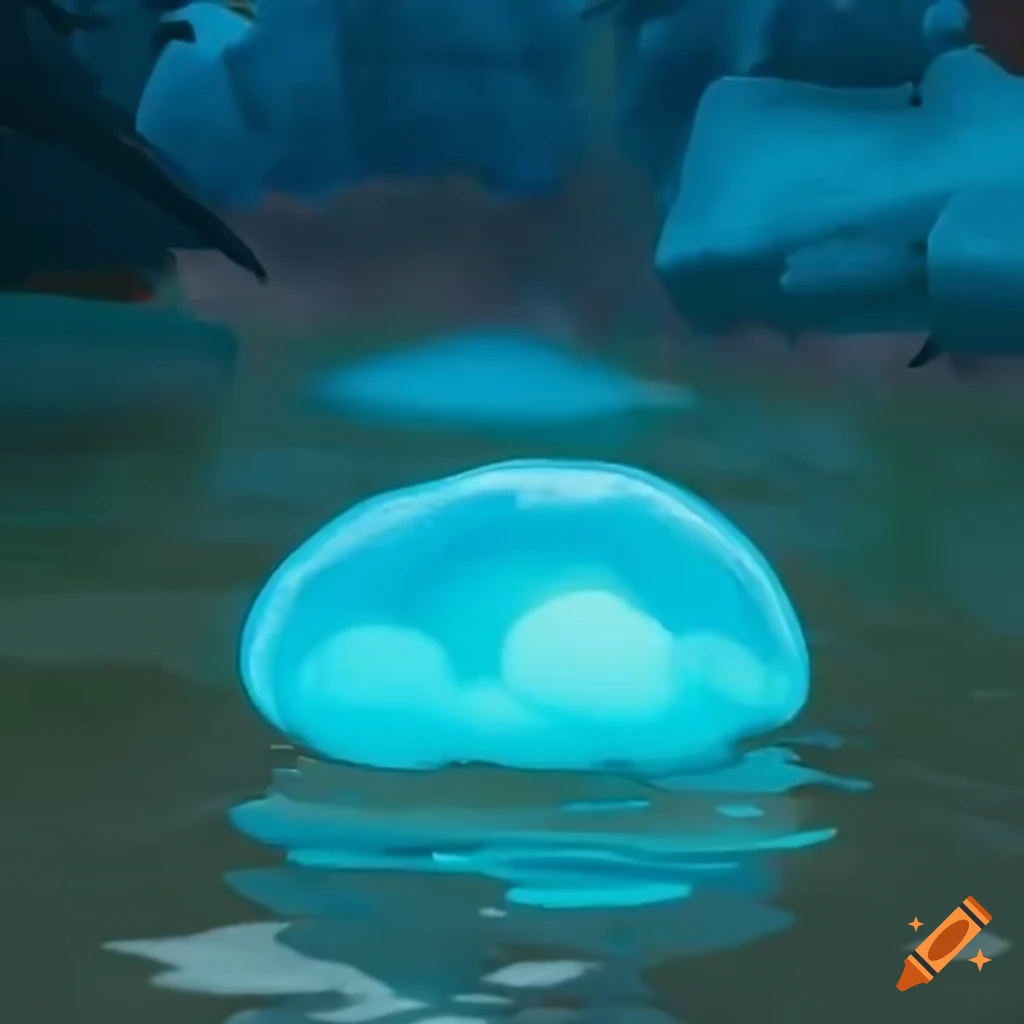 Hydro slime from genshin impact on Craiyon