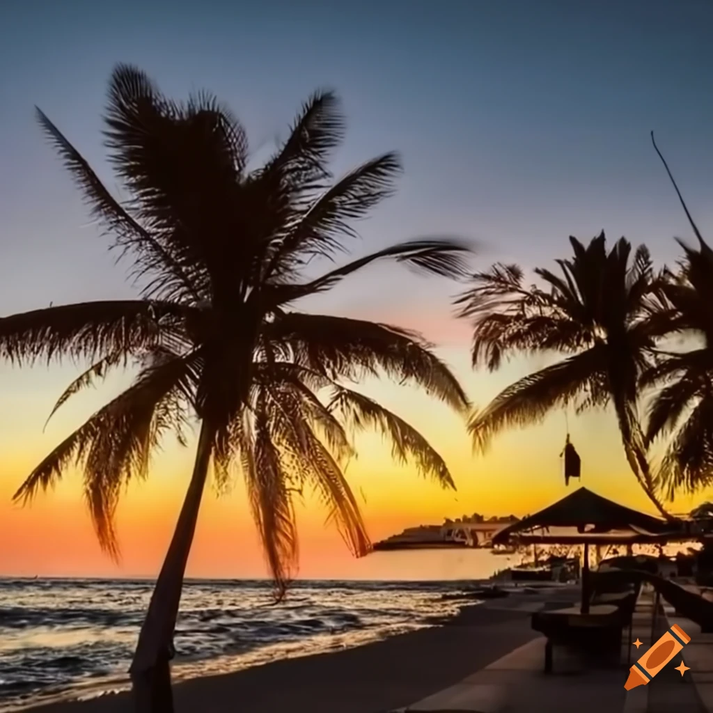 Cafe del mar during sunset