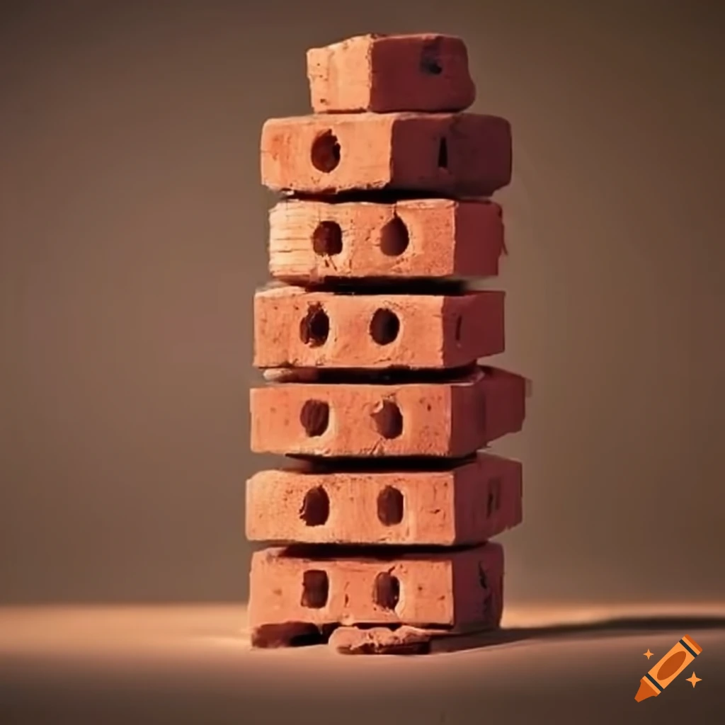 A stack of bricks