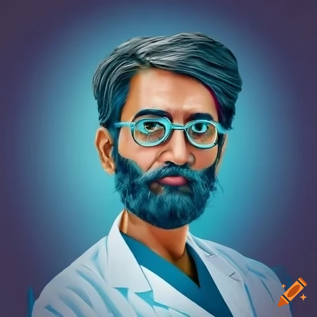 Pakistani Male Doctor Aged 40 years on Craiyon