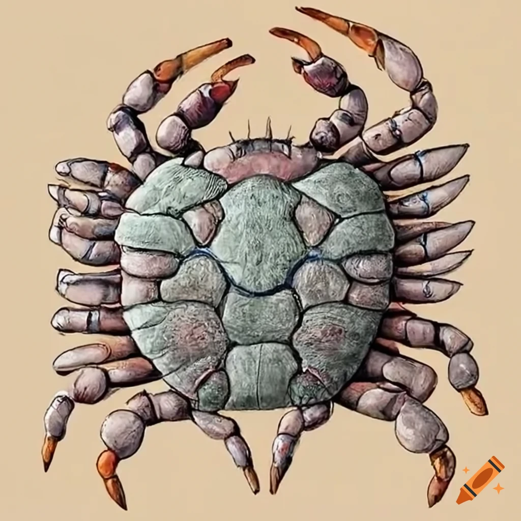 A hallucination of a stone transforming into a crab