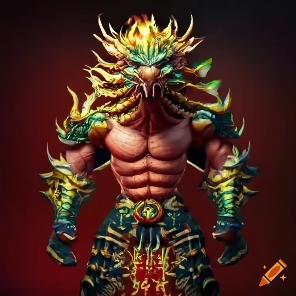 Generate a hero character inspired by the powerful Dragon from Chinese ...