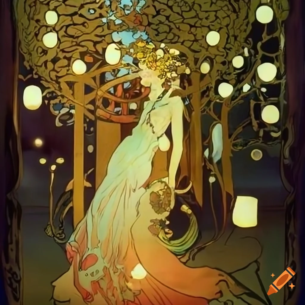 Forests, roses, arches, mirrors, Glowing orbs, bubbles, Dandelion Trees ...