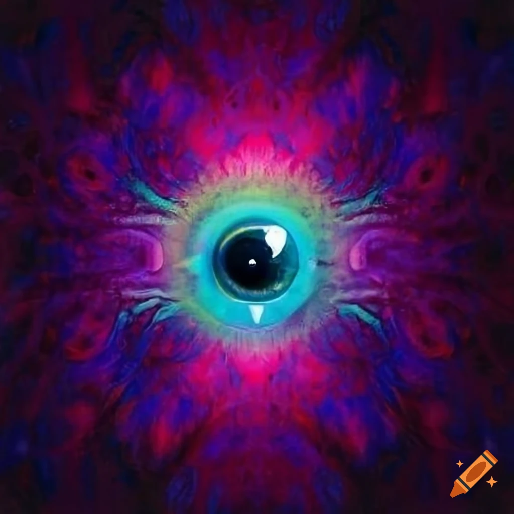 Abstract all-seeing eye on Craiyon