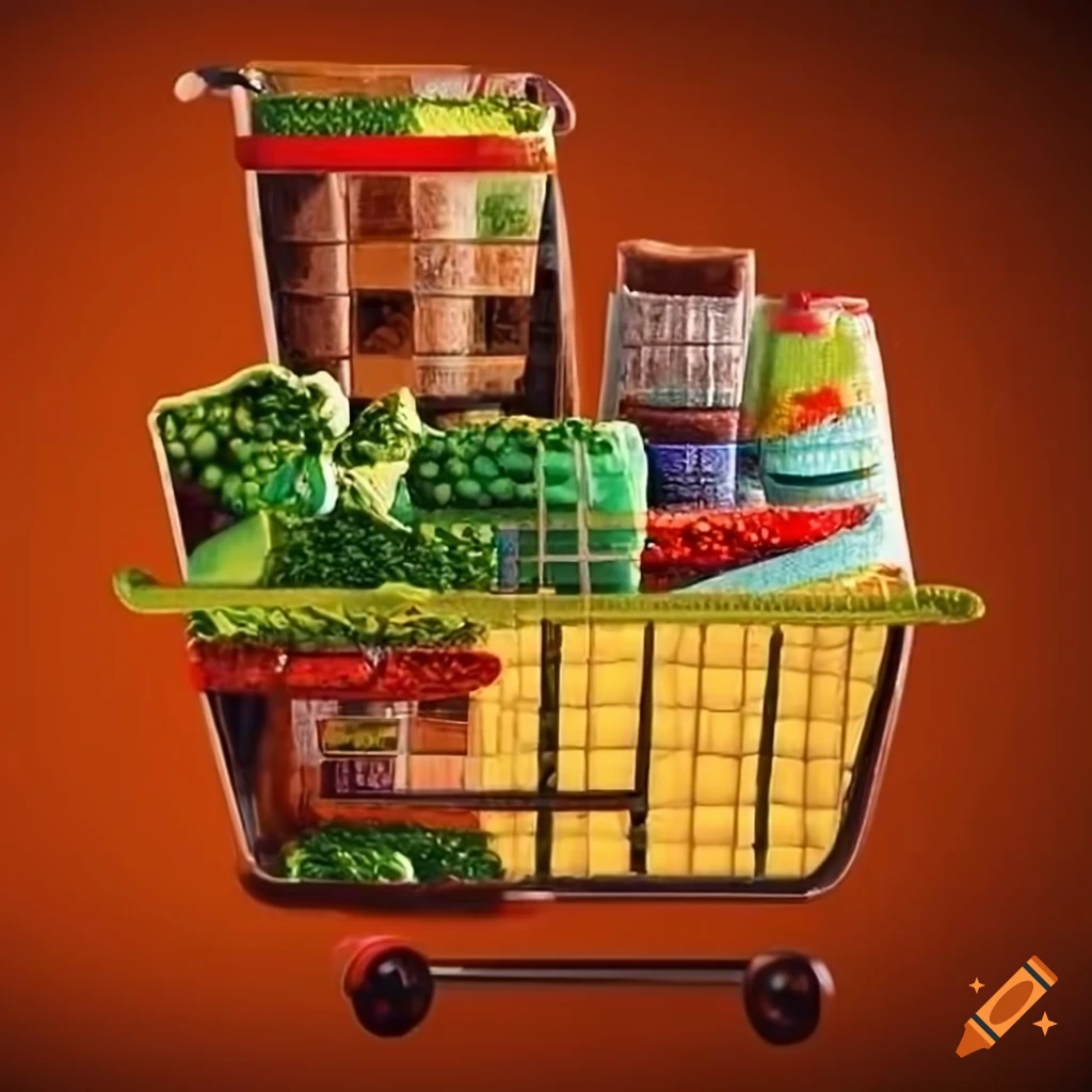 Grocery item mosaic
