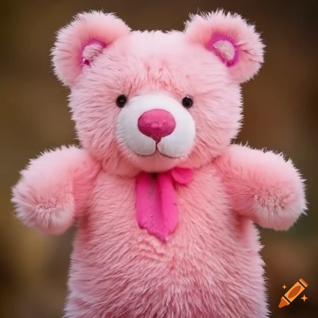 Pink bear on Craiyon
