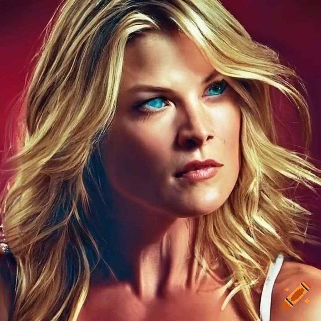 Bodybuilder ali larter as the heroic mustang sally in las vegas