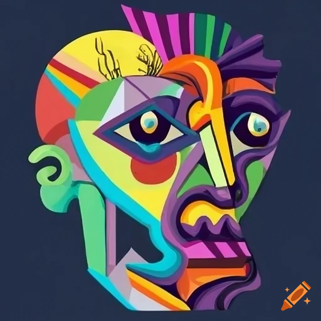 Monster in picasso style