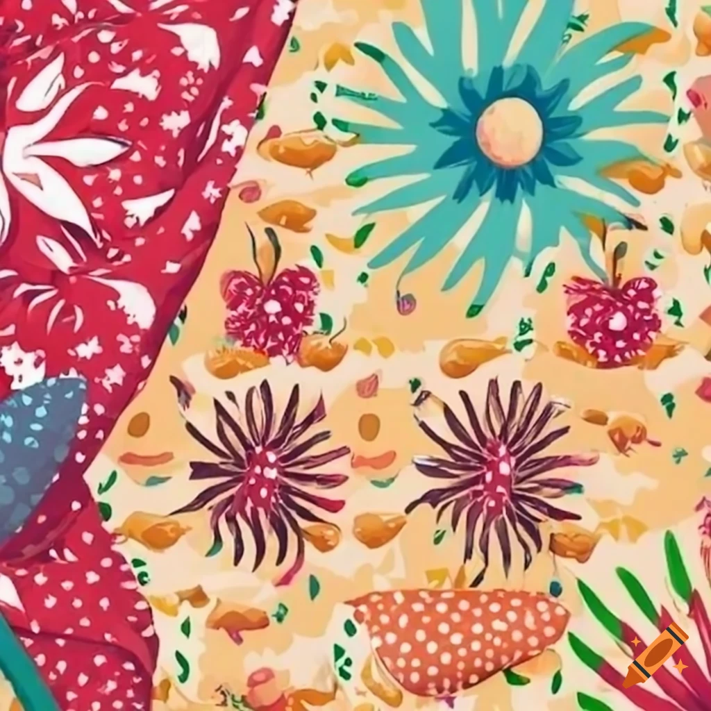 Summer holiday textile fabrics