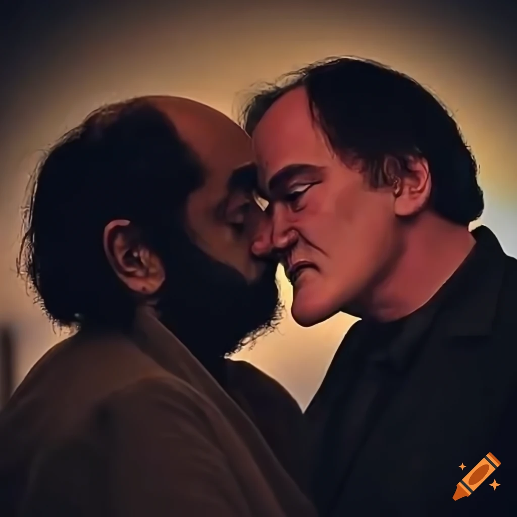 Quentin tarantino and stanley kubrick face looking at me. half the ...