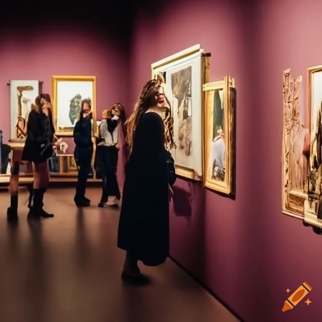 Scholars exploring art galleries in london