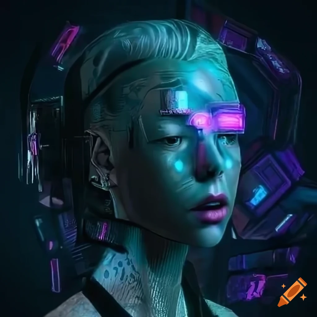 Cyberpunk digital future