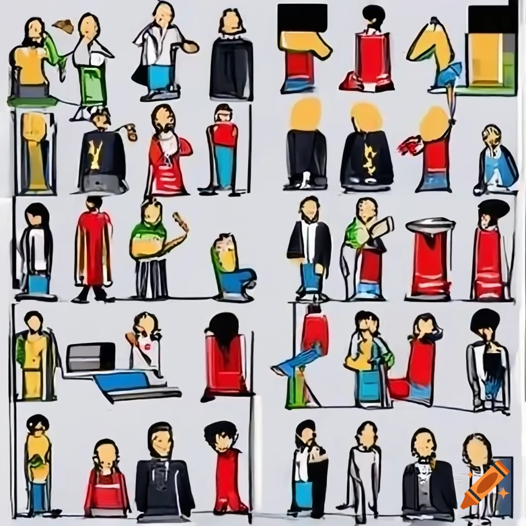 Banner image showing different professionals at work on Craiyon