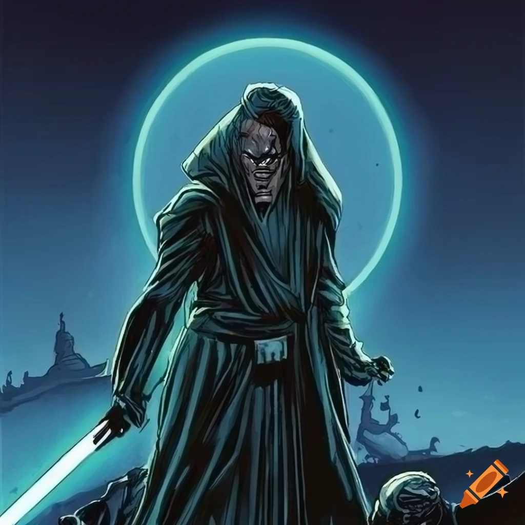 Mark Brooks and Dan Mumford, comic book art, perfect, smooth Jedi on ...