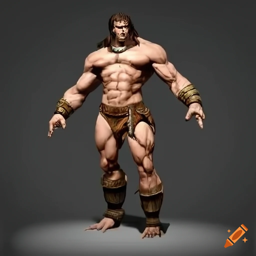 Conan the barbarian in t pose