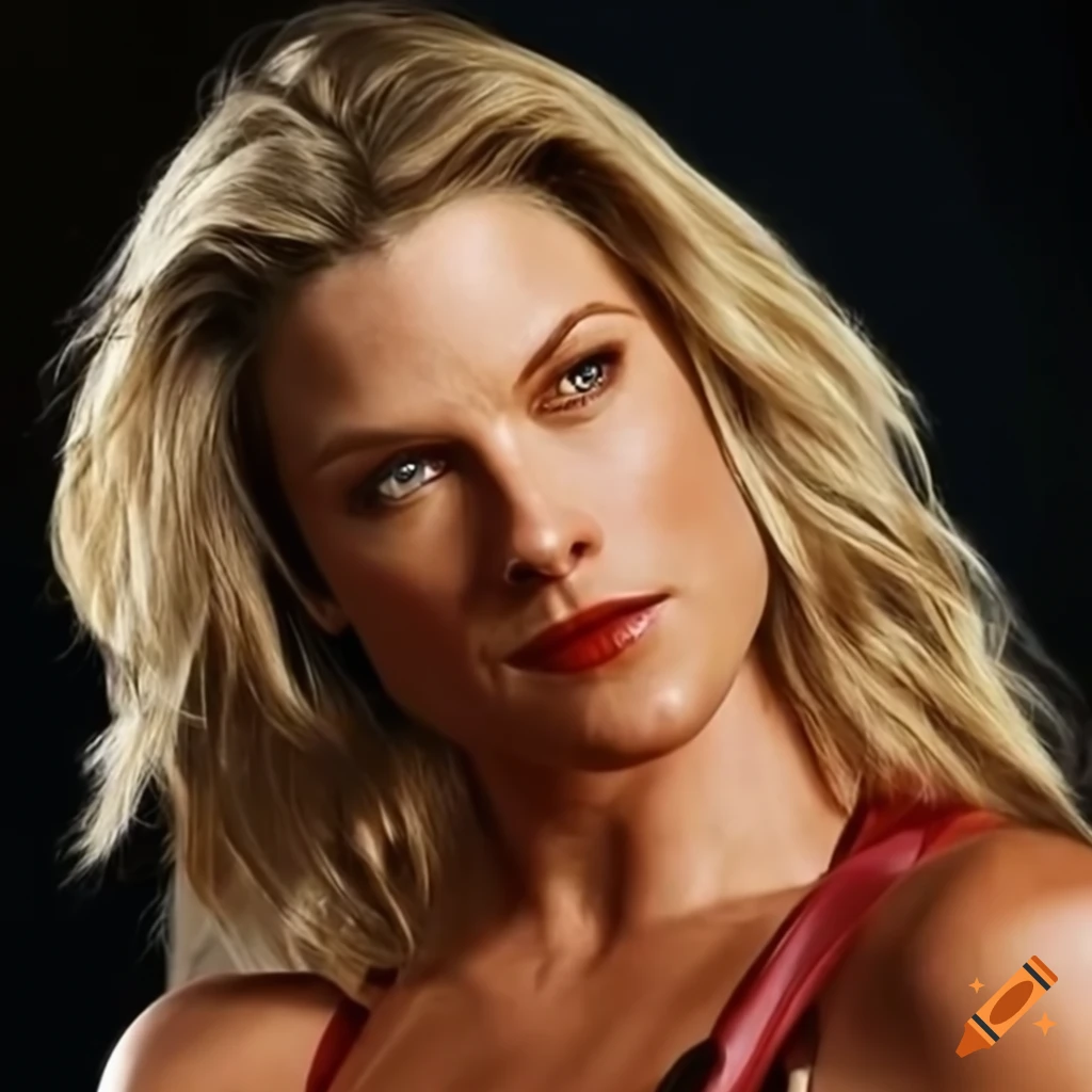 Ali larter as the heroic bodybuilder mustang sally