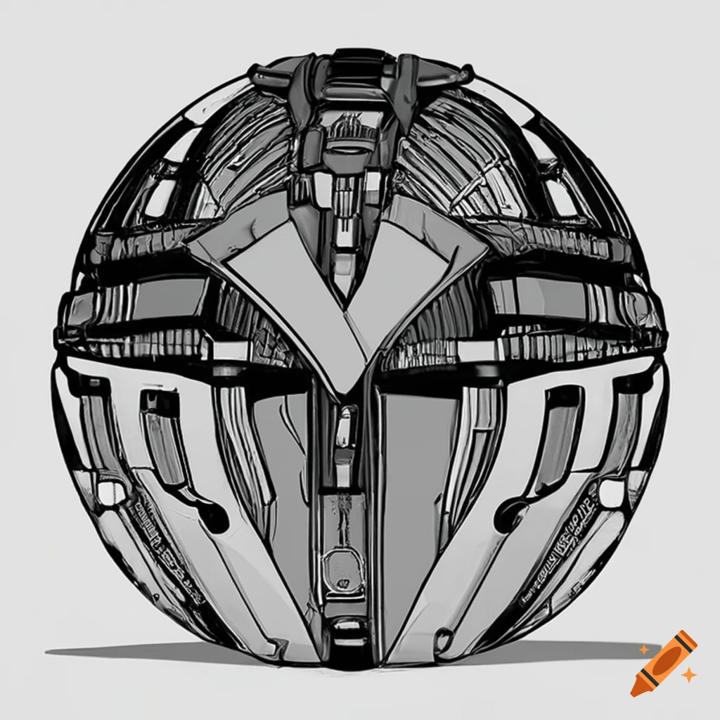 High tech cyborg ball on Craiyon