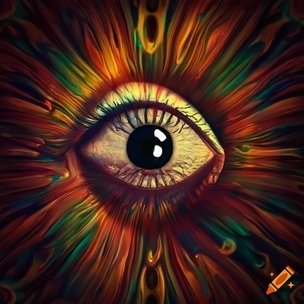 Abstract all-seeing eye