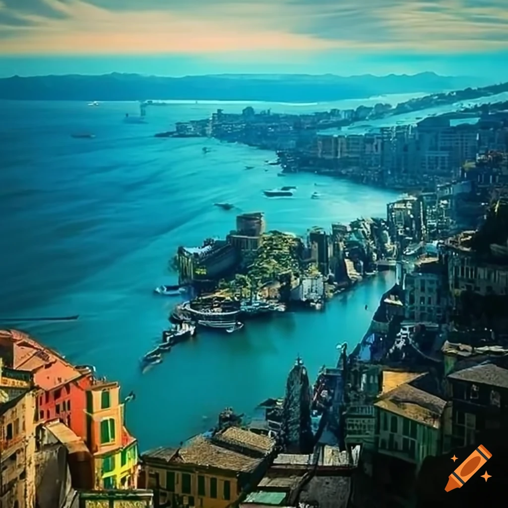 Genova with amazon river on Craiyon