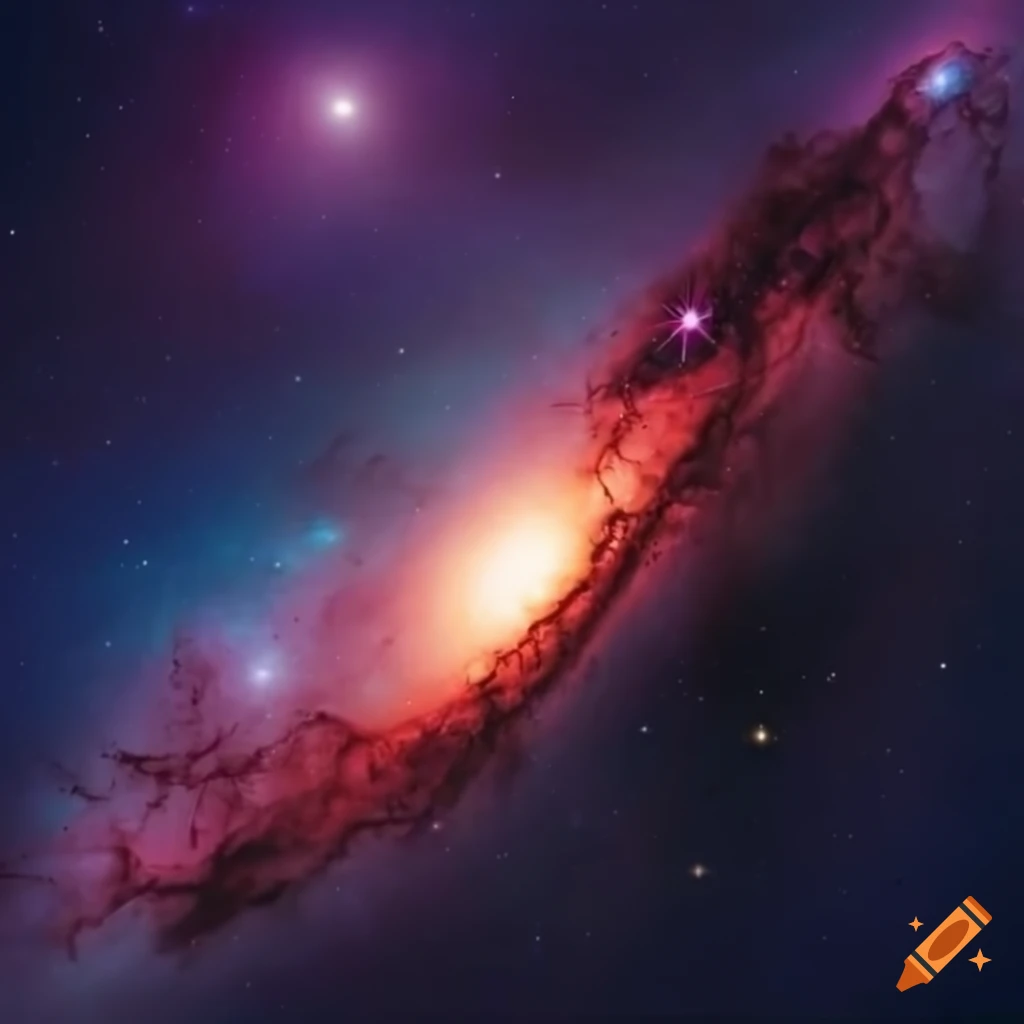 Hyper realistic galaxy in the sky