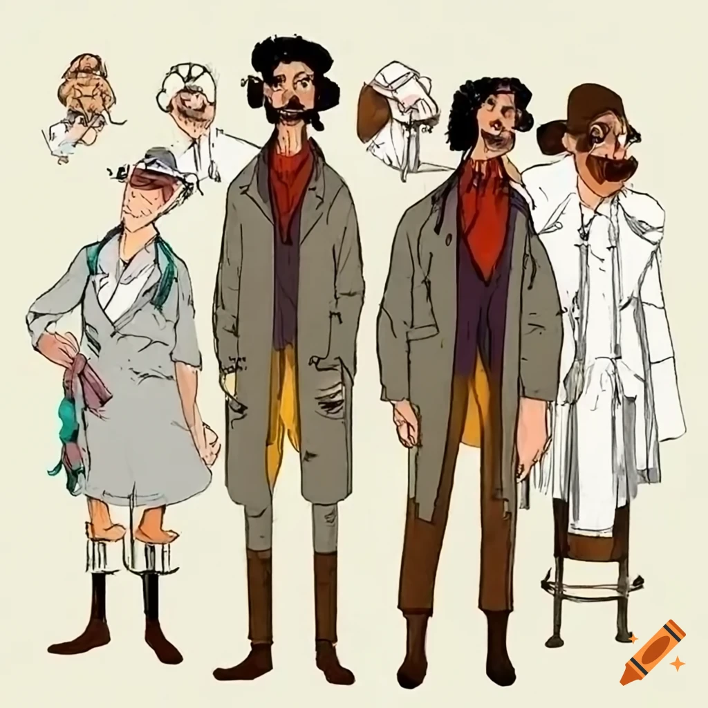 Ralph bakshi animation inspired biologist costume design on Craiyon