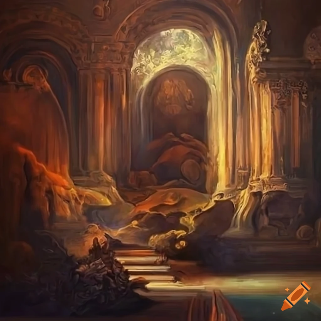 Stunningly detailed high-definition painting, 🗝️ acents, vivid-depth ...