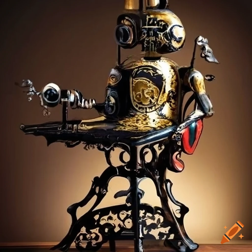 Shikki rococo old singer sewing machine robot wasp robot wasp wings