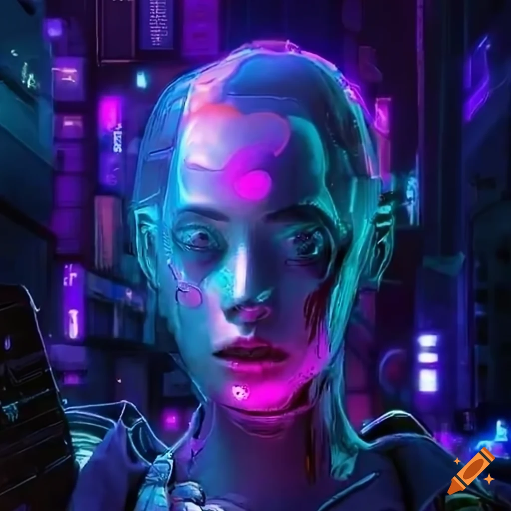 Cyberpunk digital future