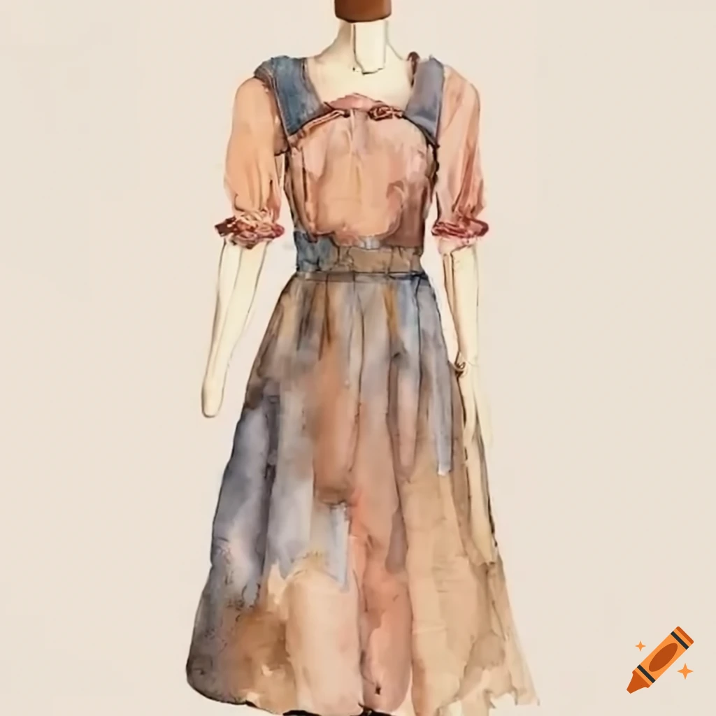 Casual cottagecore outfit on a mannequin