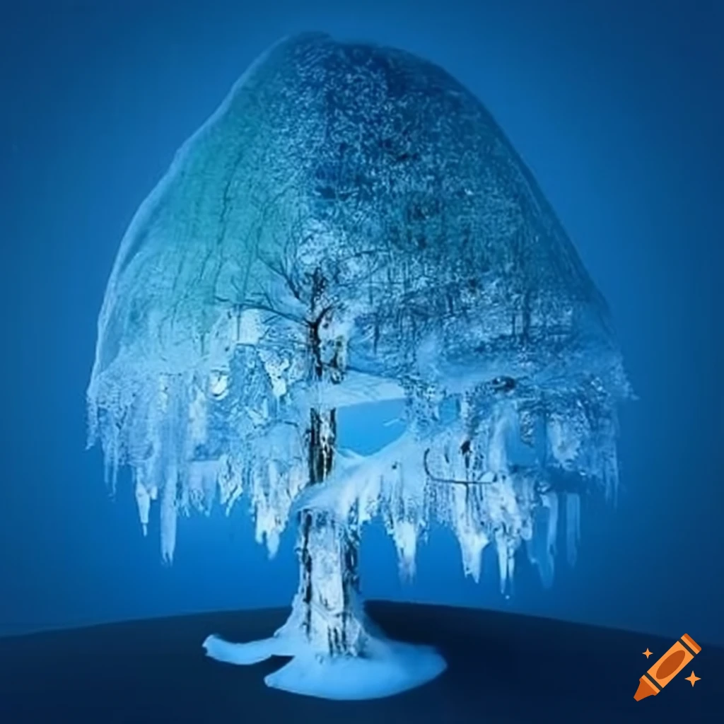 Ice tree on Craiyon