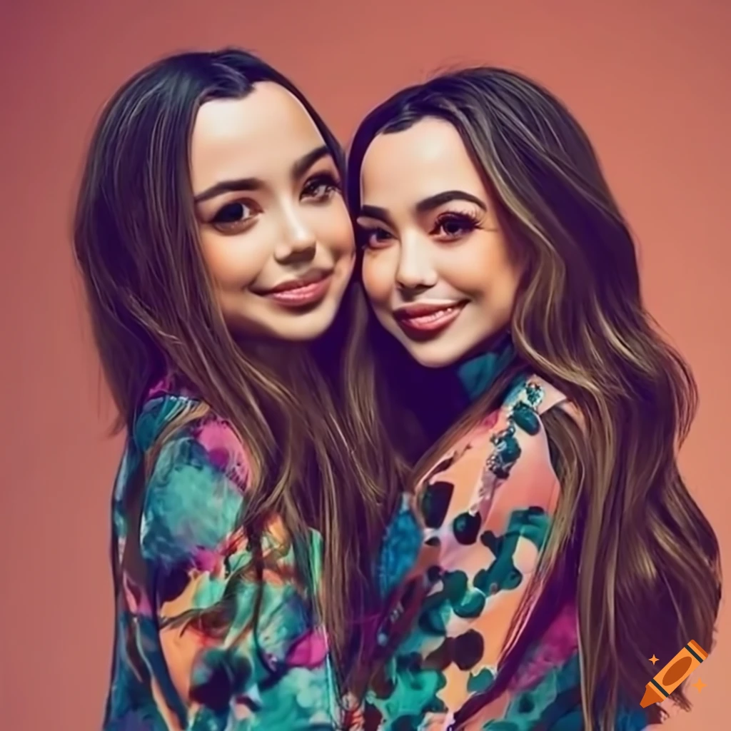 Merrell twins backstage together on Craiyon