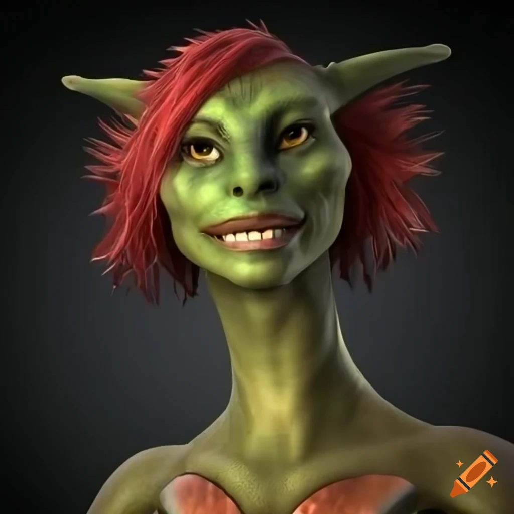 3d render of rgba anthro lizard woman