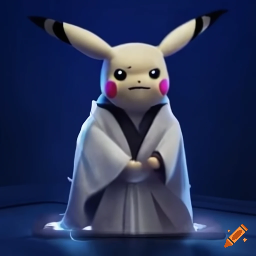 Pikachu as a jedi