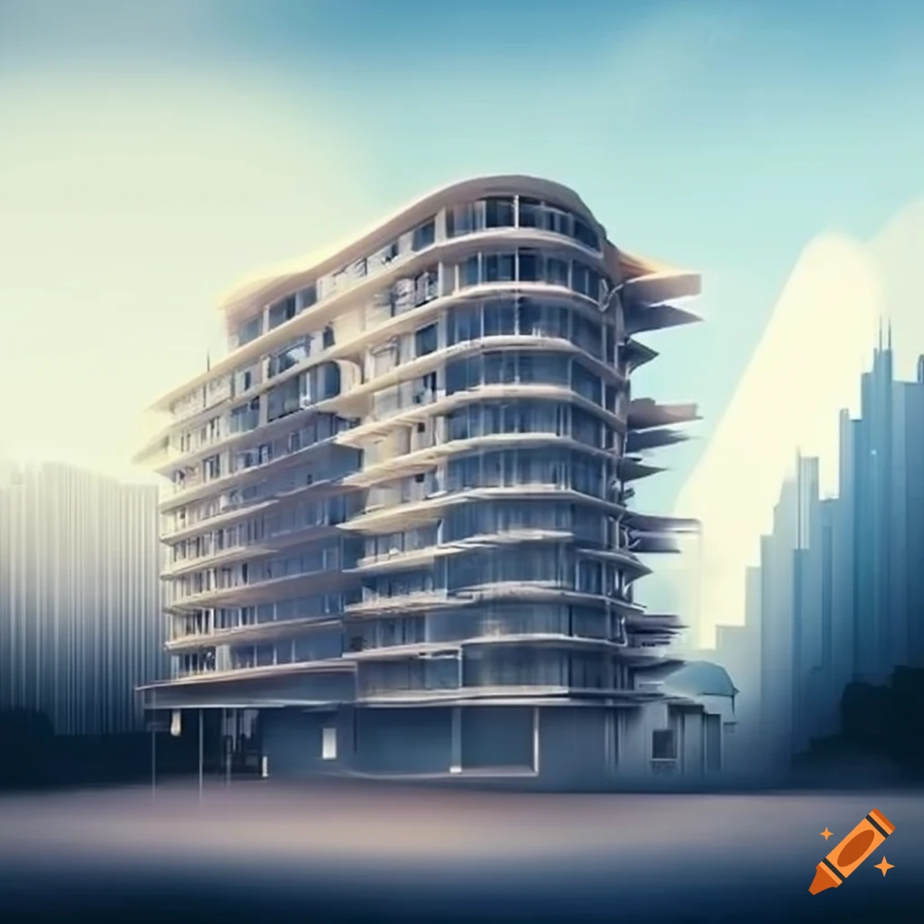 A realistic architect building design concept on Craiyon