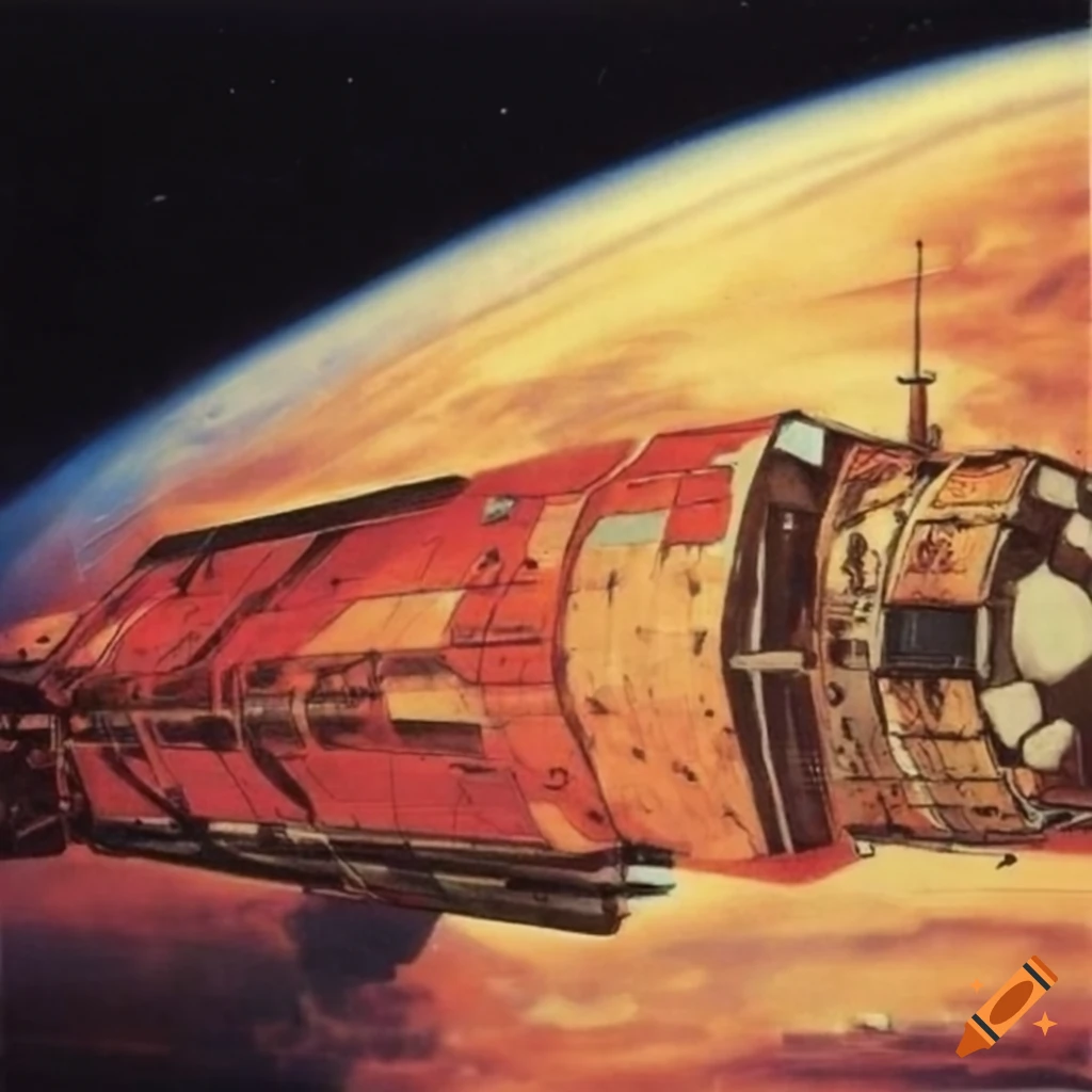 Space cargo freighter shaped like a colossal hymenopteran ant soldier ...