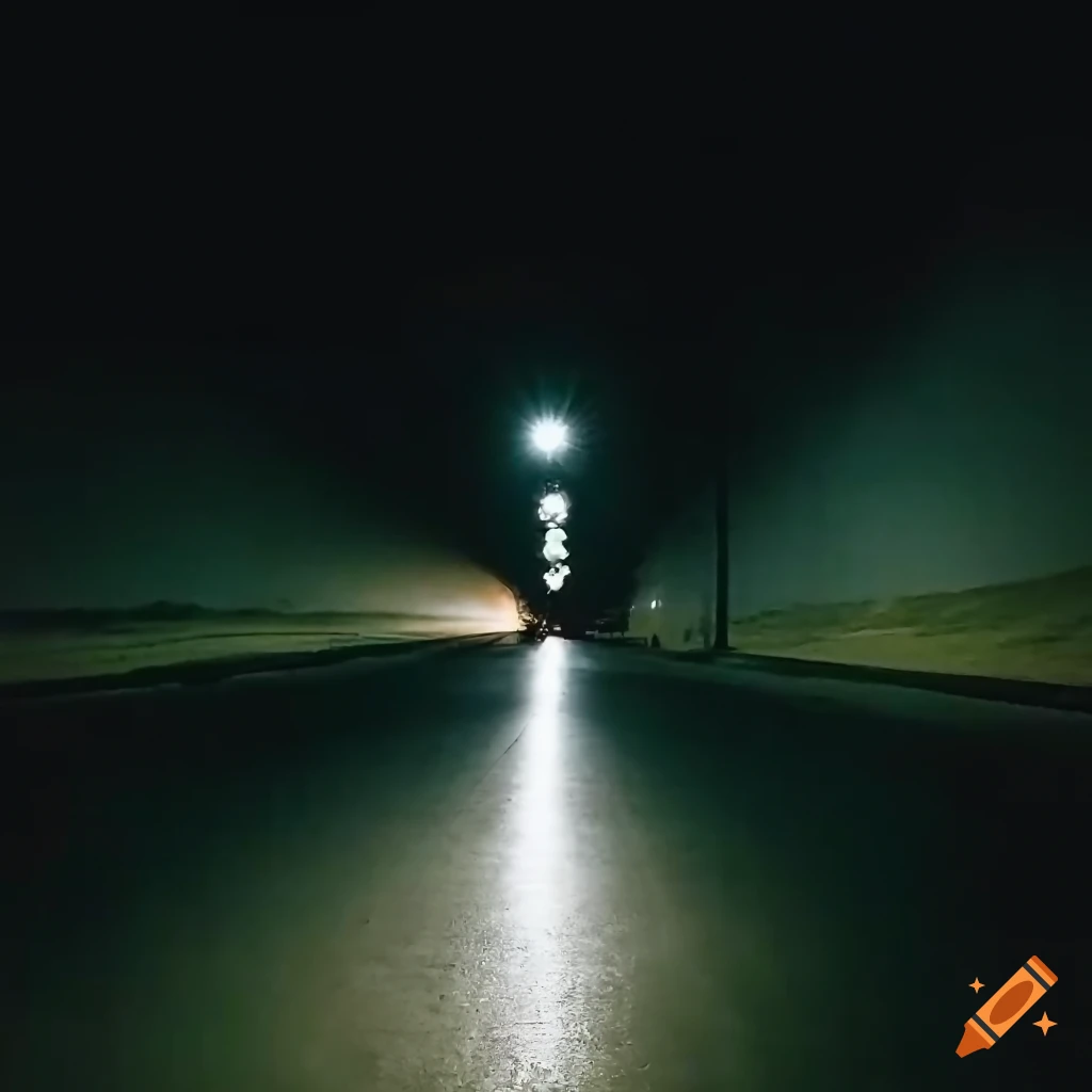 Real life, liminal space, a suburban space, with houses , dim lighting ...