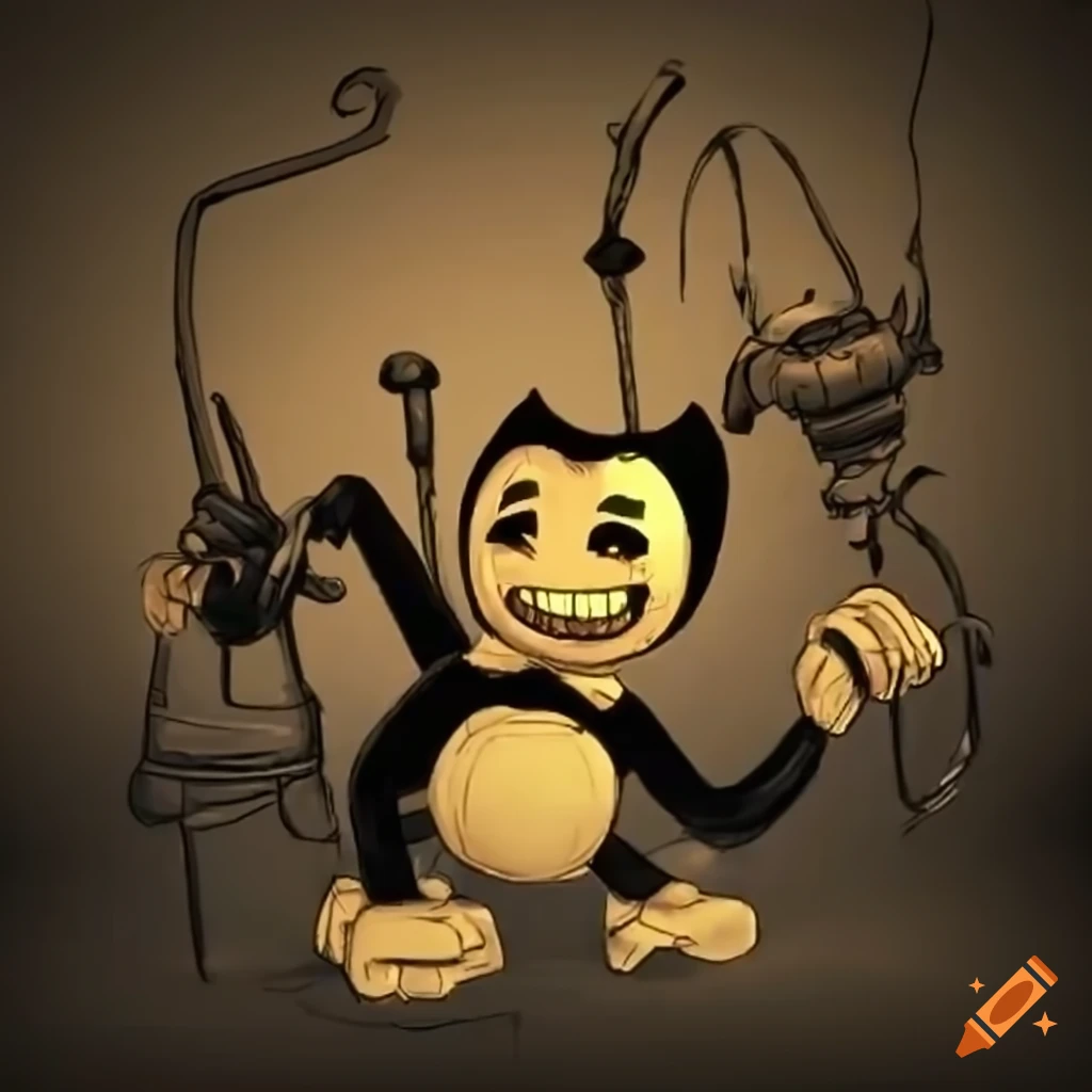 Bendy and the ink machine on Craiyon