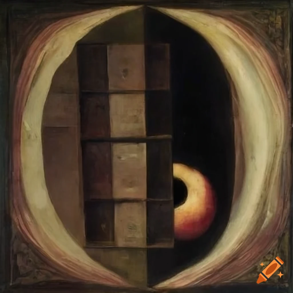 A black hole painted in the style of a gloomy renaissance still life ...