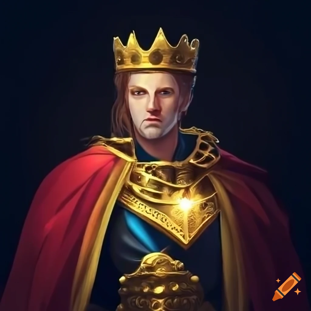 Epic king with beautiful crown