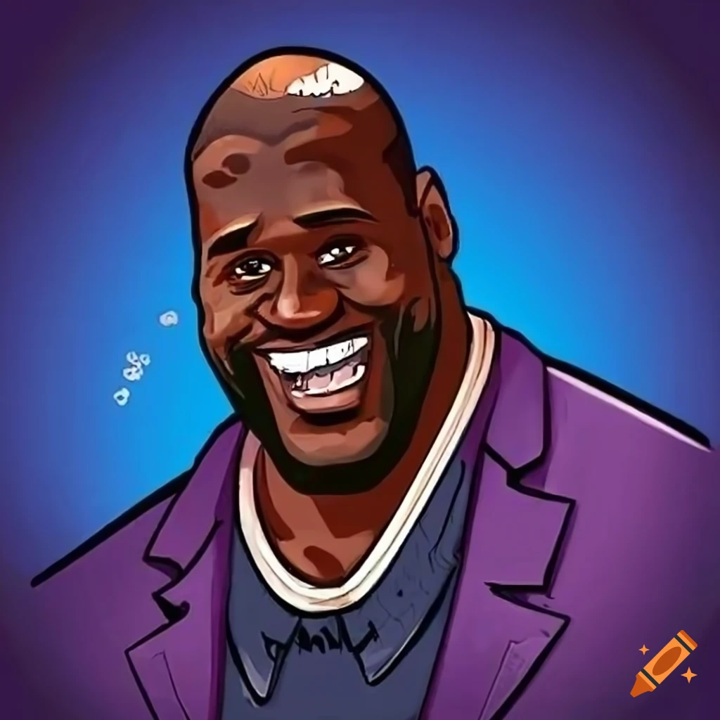 Shaquille oneal cartoon on Craiyon