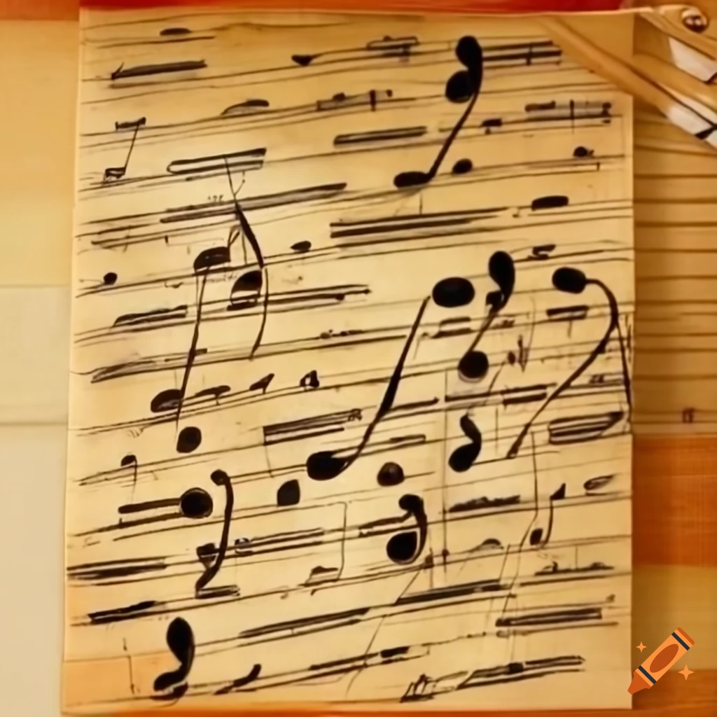 Classical sheet music (musical notes on manuscript paper)