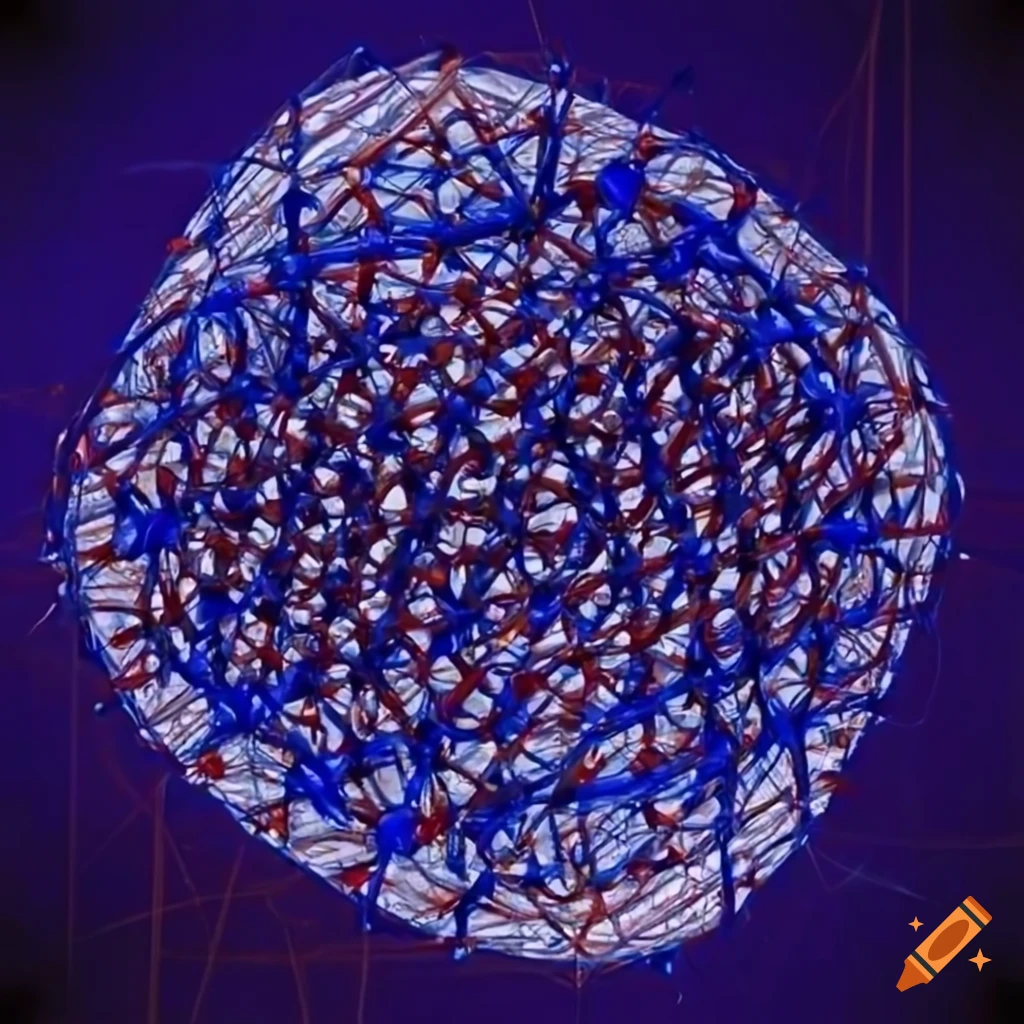A complex scientific structure formed by metal organic framework on Craiyon