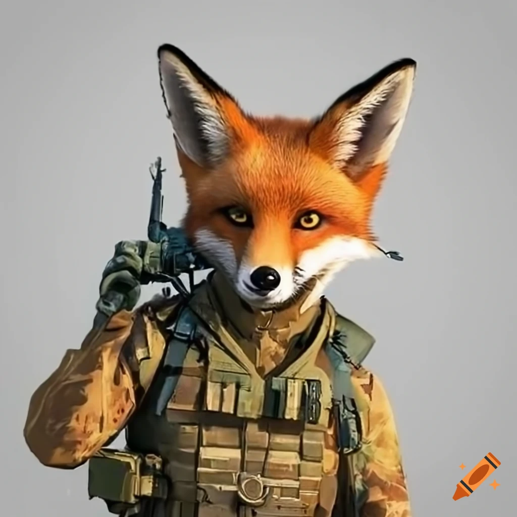 Military-fox on Craiyon